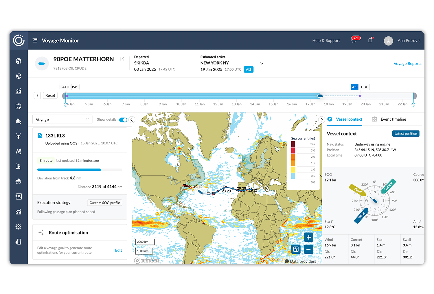 Voyage optimisation & monitoring | 90POE